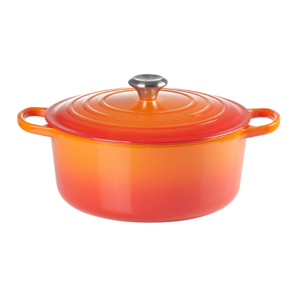 Panela Redonda Signature 28 cm Laranja Le Creuset | Loja Cheff