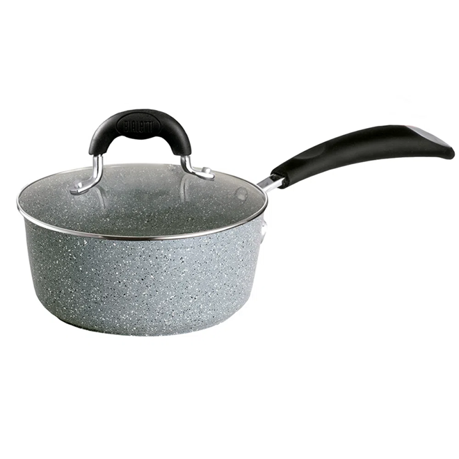 Panela Petravera Pro em Alumínio com Tampa 16 cm Bialetti