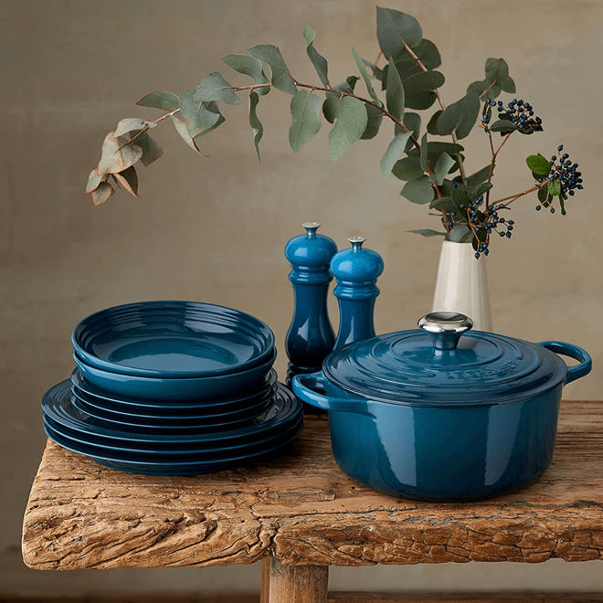 Panela Redonda Signature 24 cm Deep Teal Le Creuset