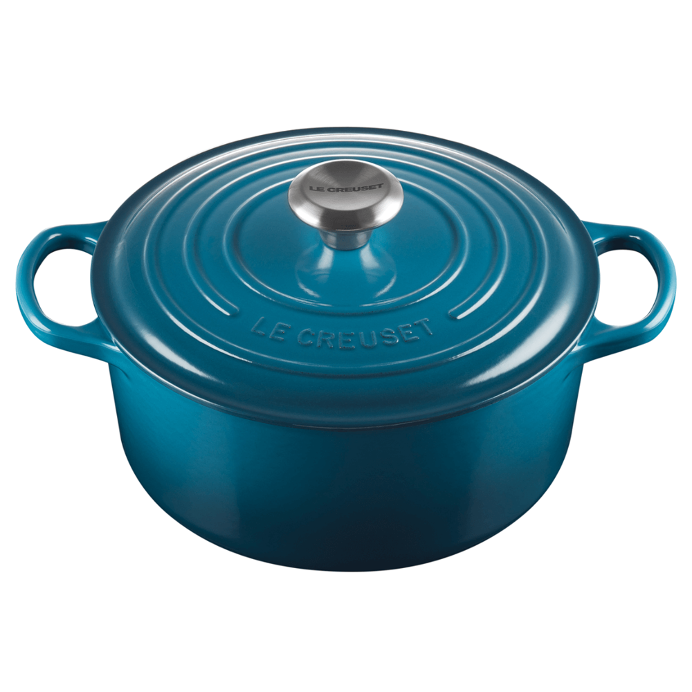 Panela Redonda Signature 24 cm Deep Teal Le Creuset