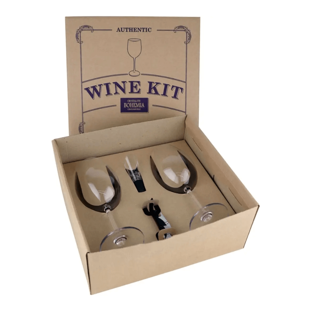 Kit para Vinho Authentic Collection 4 Peças Bohemia