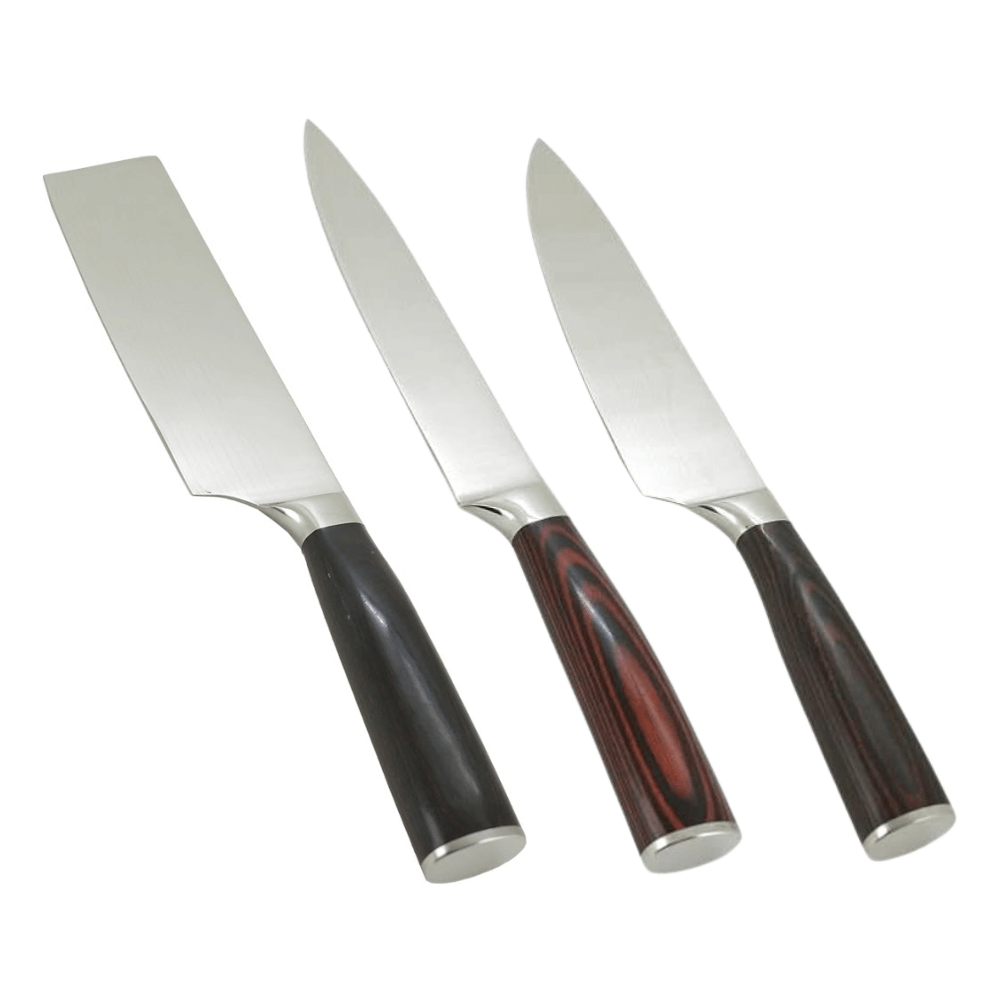 Kit de Facas Essencial II Linha Damascus 3 Peças Mimo Style