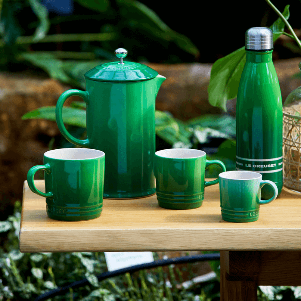 Jogo 4 Canecas Espresso Cerâmica 100 ml Bamboo Le Creuset