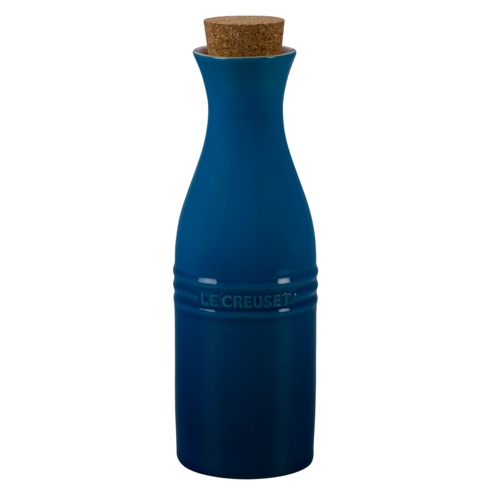 Garrafa de Água com Rolha em Cerâmica 750 ml Azul Marseille Le Creuset