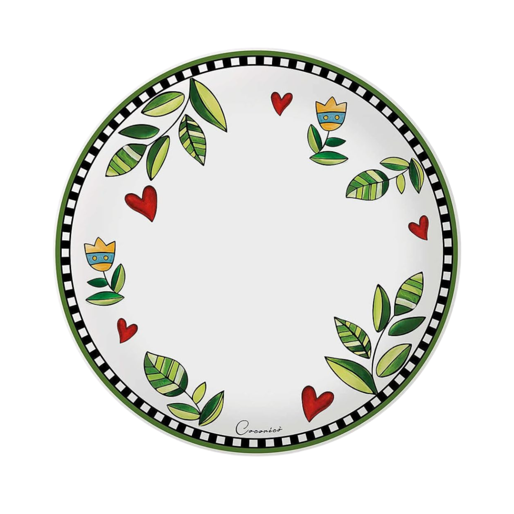 Aparelho de Jantar 8 Peças Cocoricó Verde Egan Italy