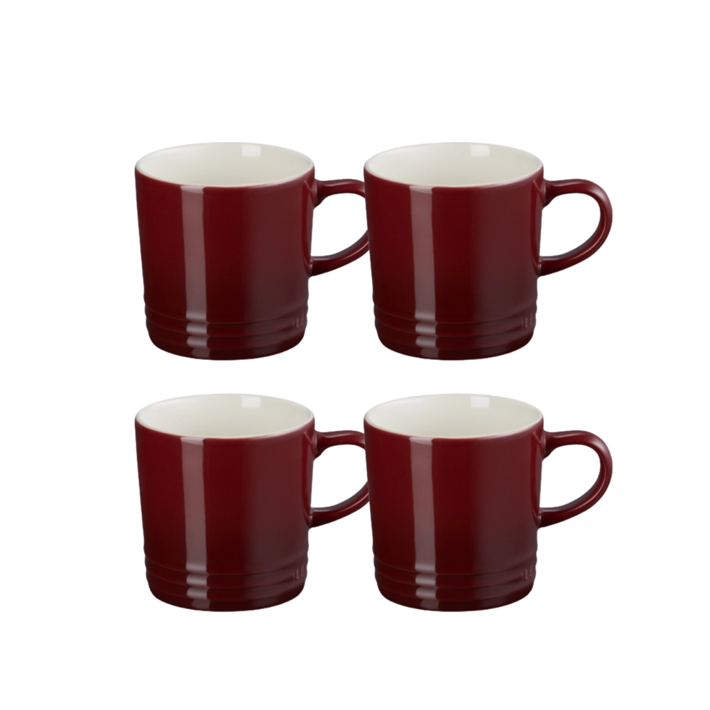 Jogo 4 Canecas de Chá de Cerâmica 350 ml Rhône Le Creuset | Loja Cheff