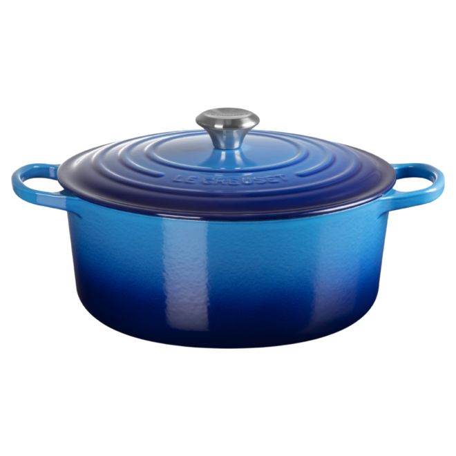Panela Redonda Signature 28 cm Azure Blue Le Creuset
