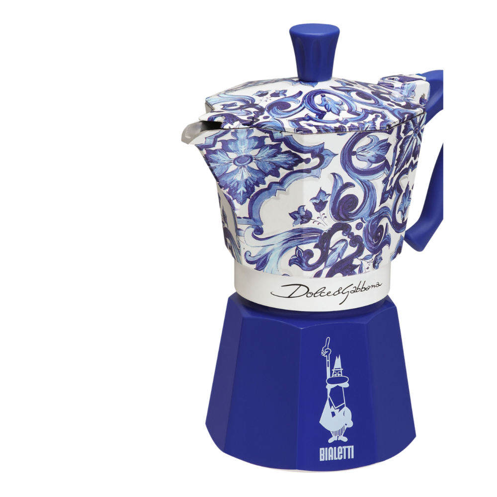 Cafeteira Moka Express Dolce & Gabbana em Alumínio 6 Xícaras Blu ...