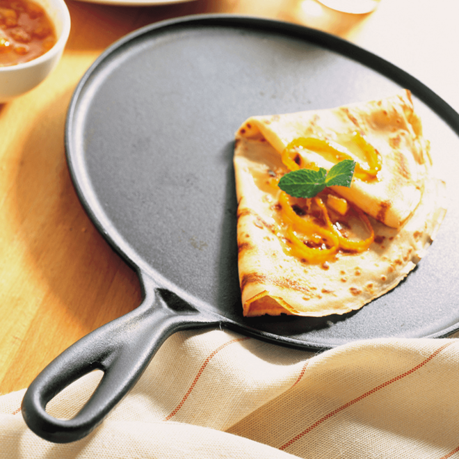 Crepeira Tradition de Ferro Fundido 27 cm Preto Le Creuset | Loja Cheff